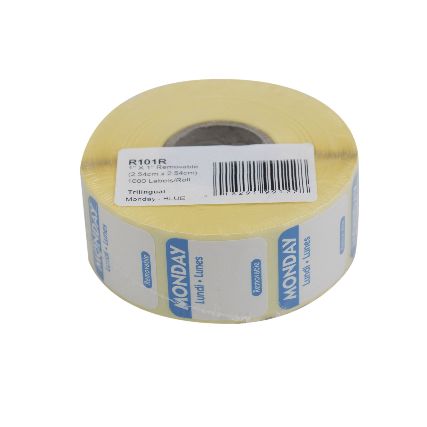 NCCO International Limited. 25mm Trilingual Removable Monday Label ...