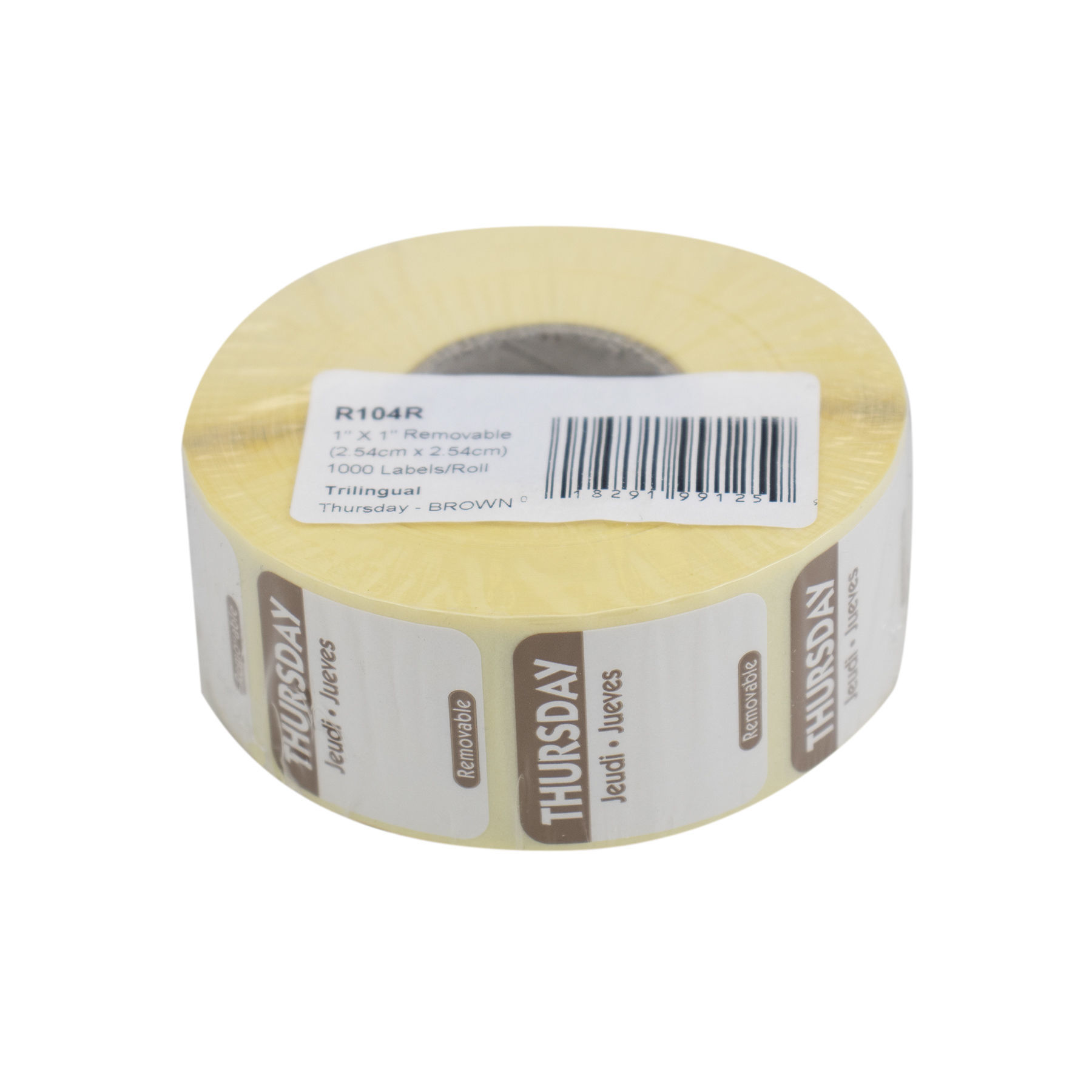 NCCO International Limited. 25mm Trilingual Removable Thursday Label ...