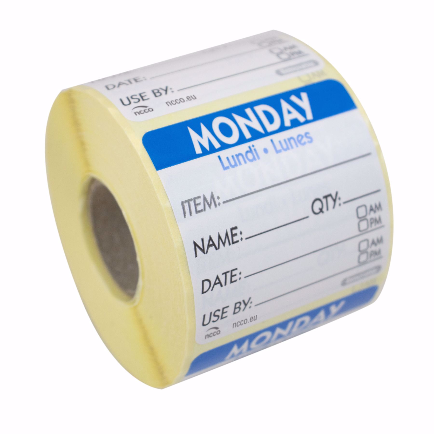 NCCO International Limited. 50mm Trilingual Removable Monday Labels ...