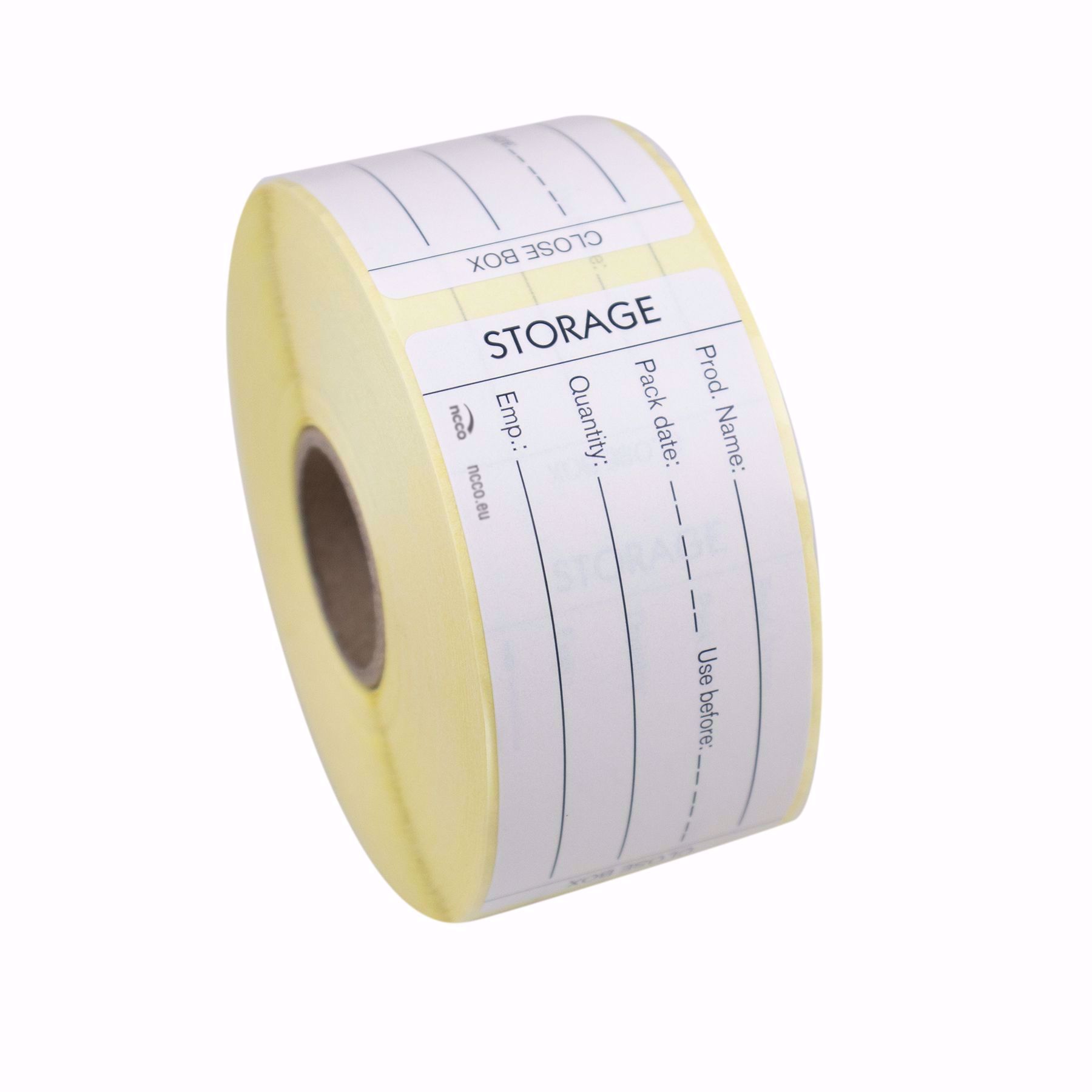 NCCO International Limited. 35mm (1.5") English Permanent Dry Storage Label